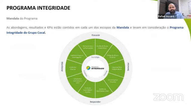 Programa Integridade da Cocal é case em webinar de Compliance - Cocal